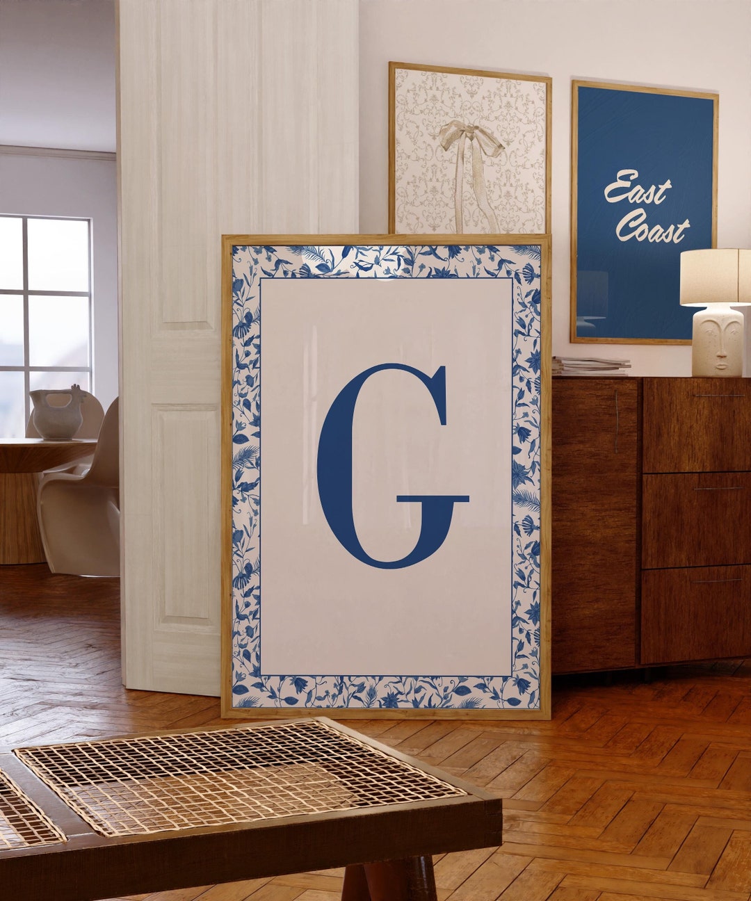 Custom Letter G Wall Art in Modern Font, Monogram G Print for Home ...