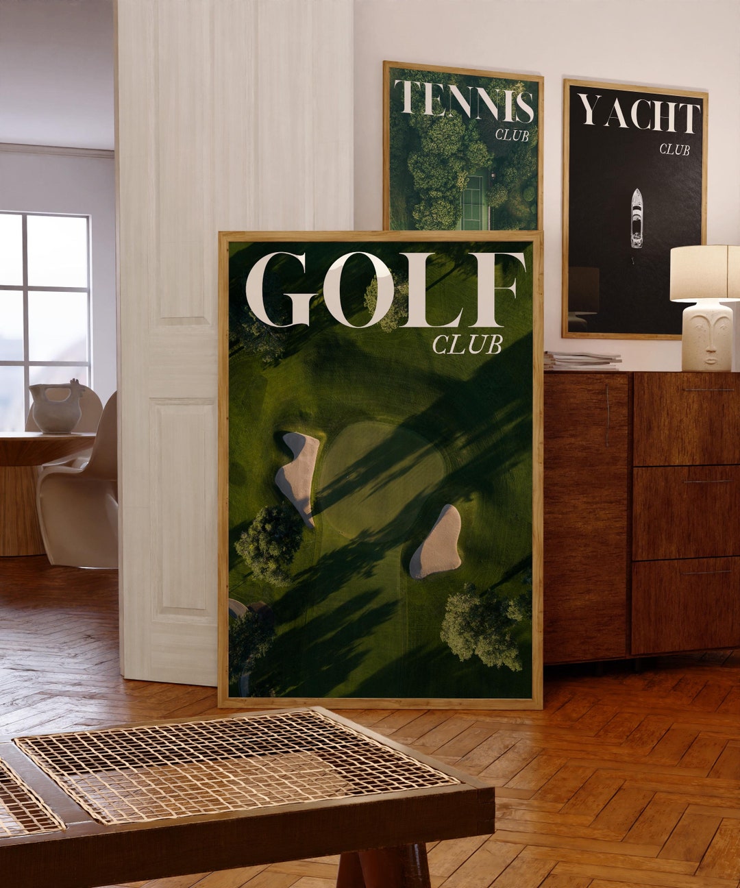 Golf Club Print, Golf Print, 70s Retro Print, Psychedelic Art Print ...