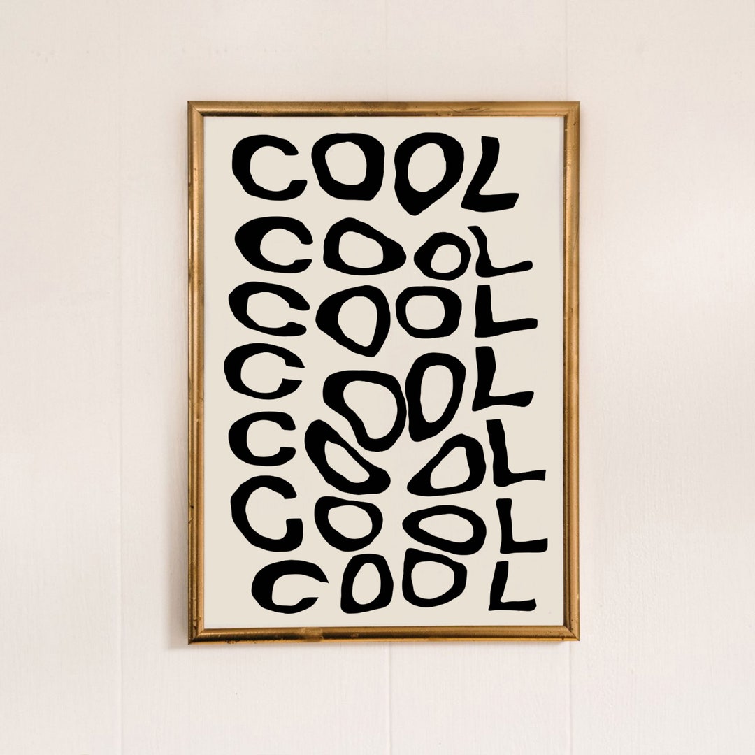 Cool Print Illustration Poster Wall Art Modern Kitchen Decor - Etsy