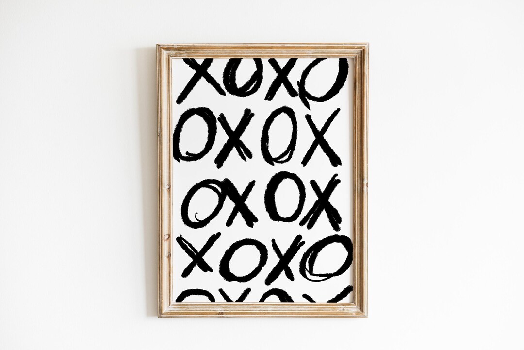 XOXO Print Typography Print Romantic Valentines Day Printables Trendy ...