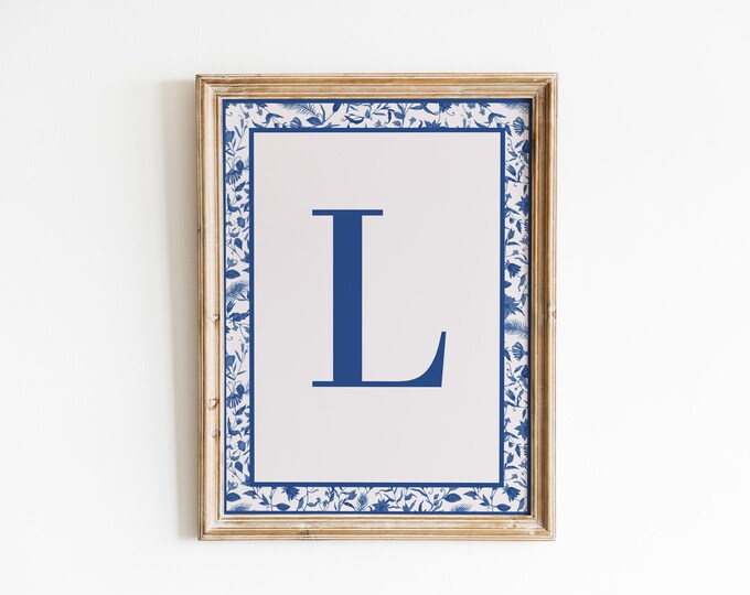 Digital Download Letter L Crown on Whitish Background Alphabet Initials ...
