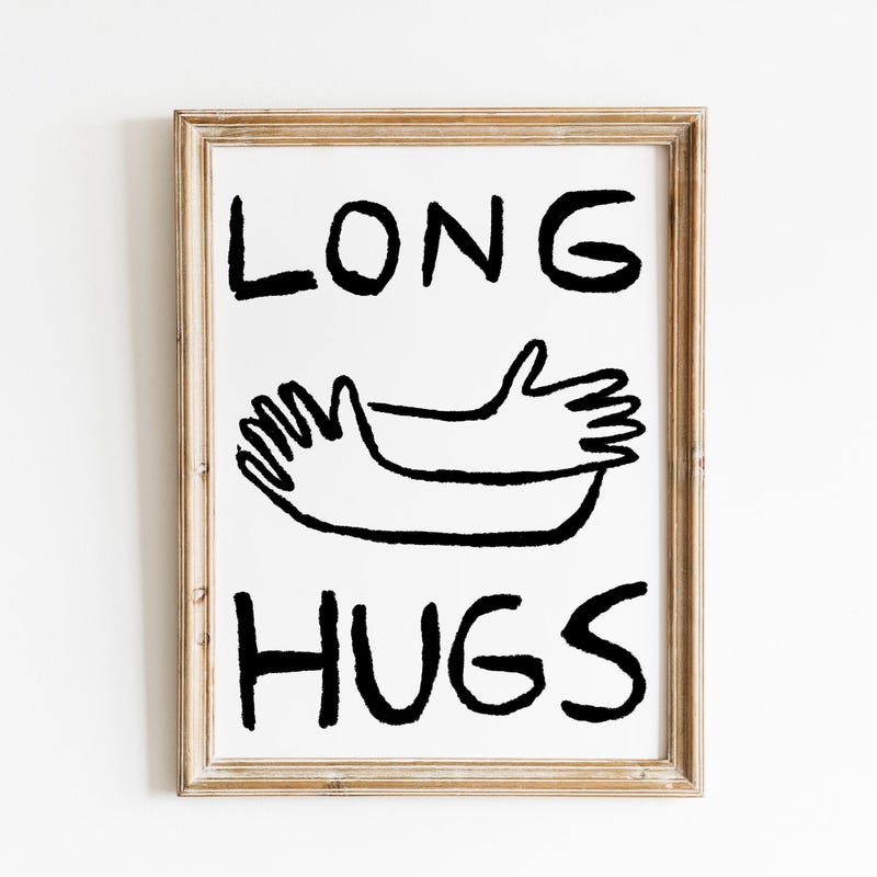 Hug Print - Etsy