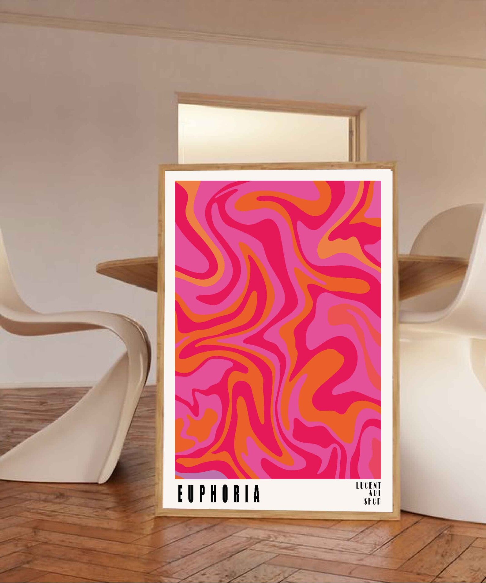 Aura Poster Retro Gradient Wavy Grainy Gradient - Etsy