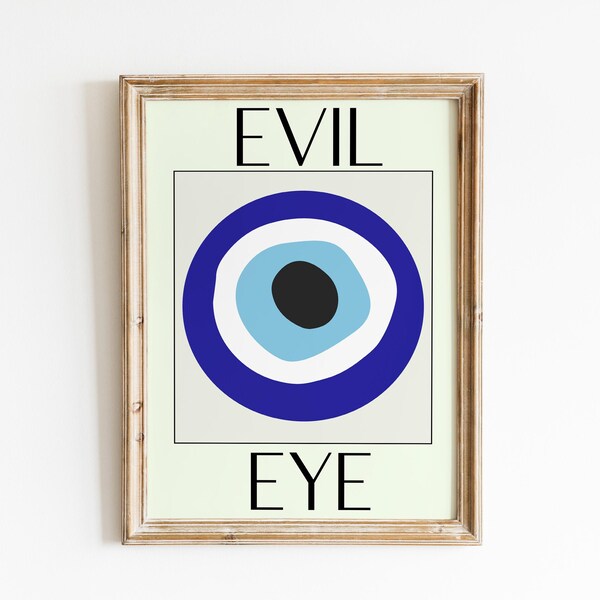 Evil Eye Print - Etsy