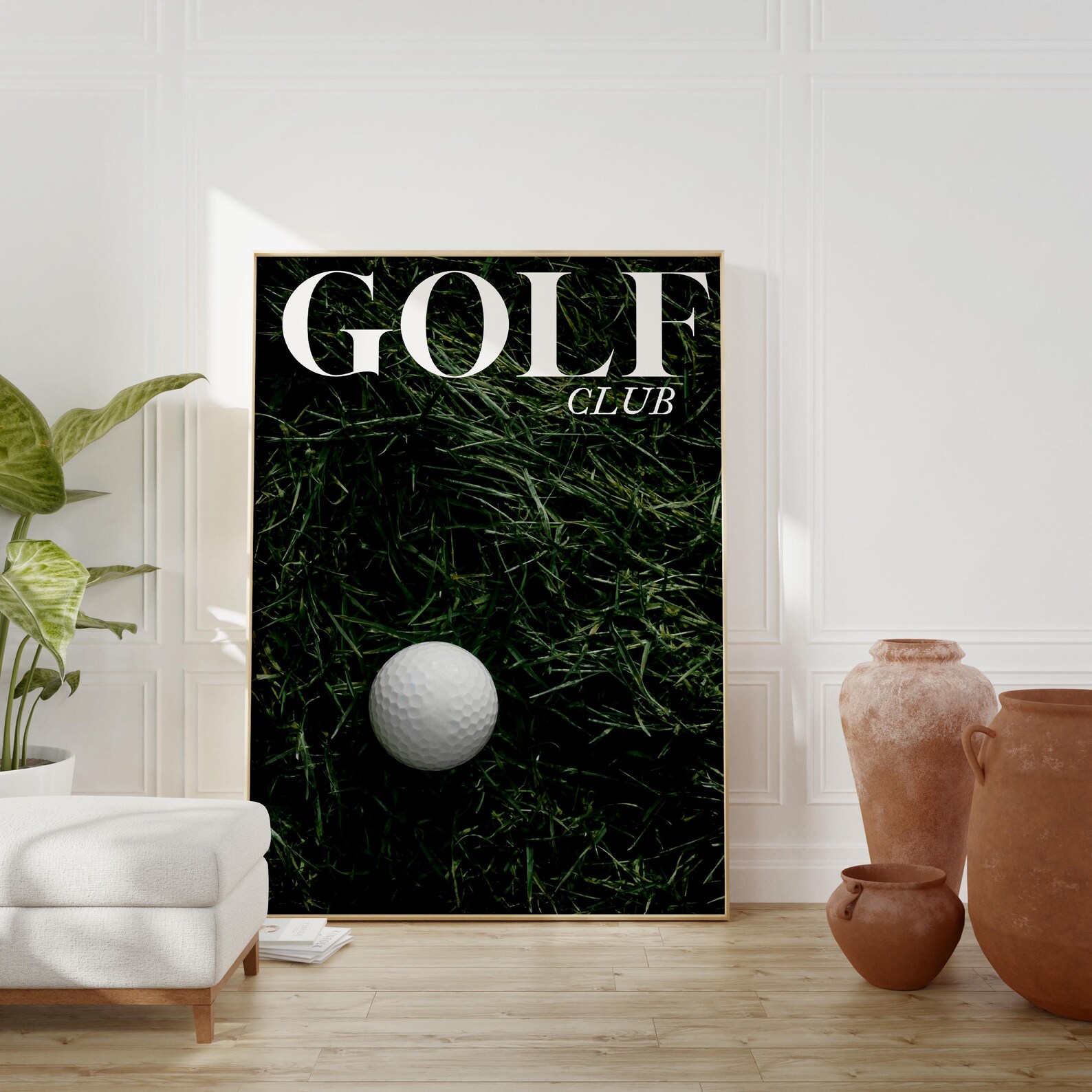 Golf Club Print, Golf Print, 70s Retro Print, Psychedelic Art Print ...