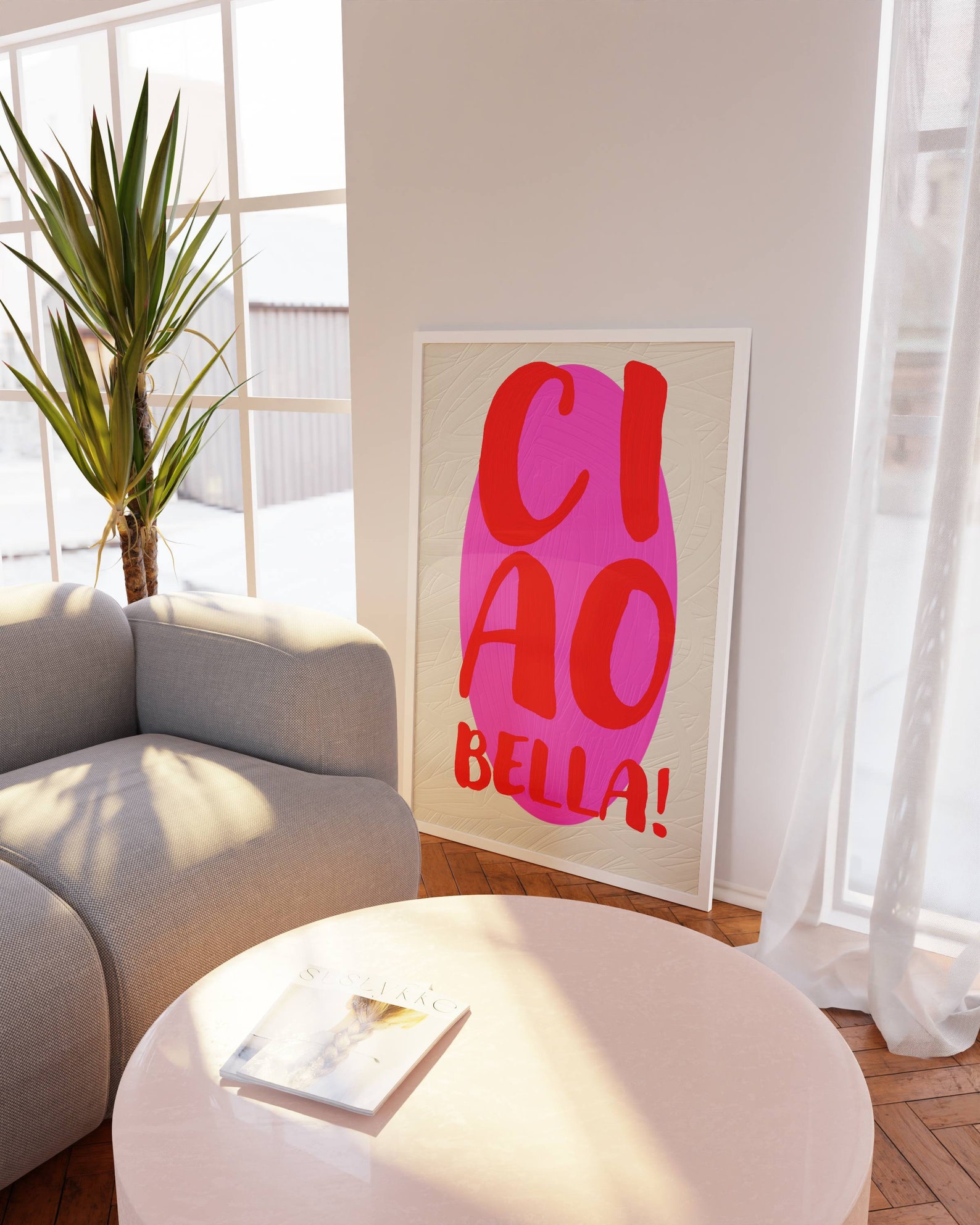 Ciao Bella Print Retro Wall Decor Cute Prints Aesthetic Wall - Etsy