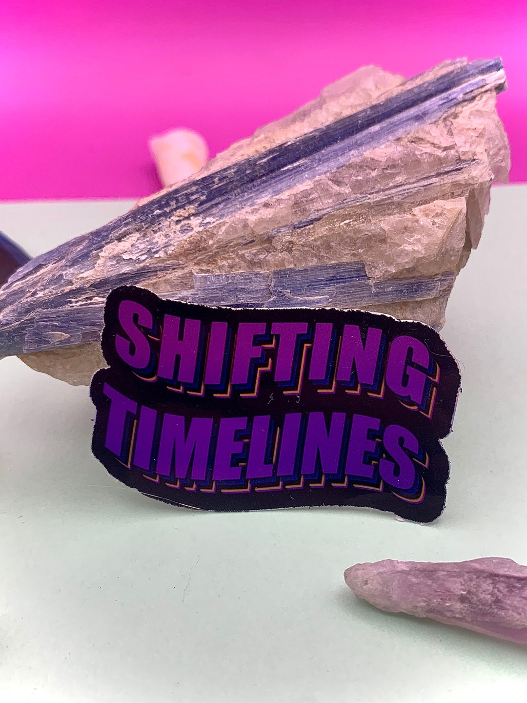 Holographic Sticker, SHIFTING TIMELINES Sticker, Decal, Laptop Sticker, Phone Decal High Vibe ...