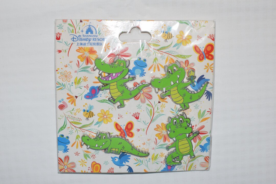 Shanghai Disneyland Alligator Crocodile Disney Pin Set - Etsy