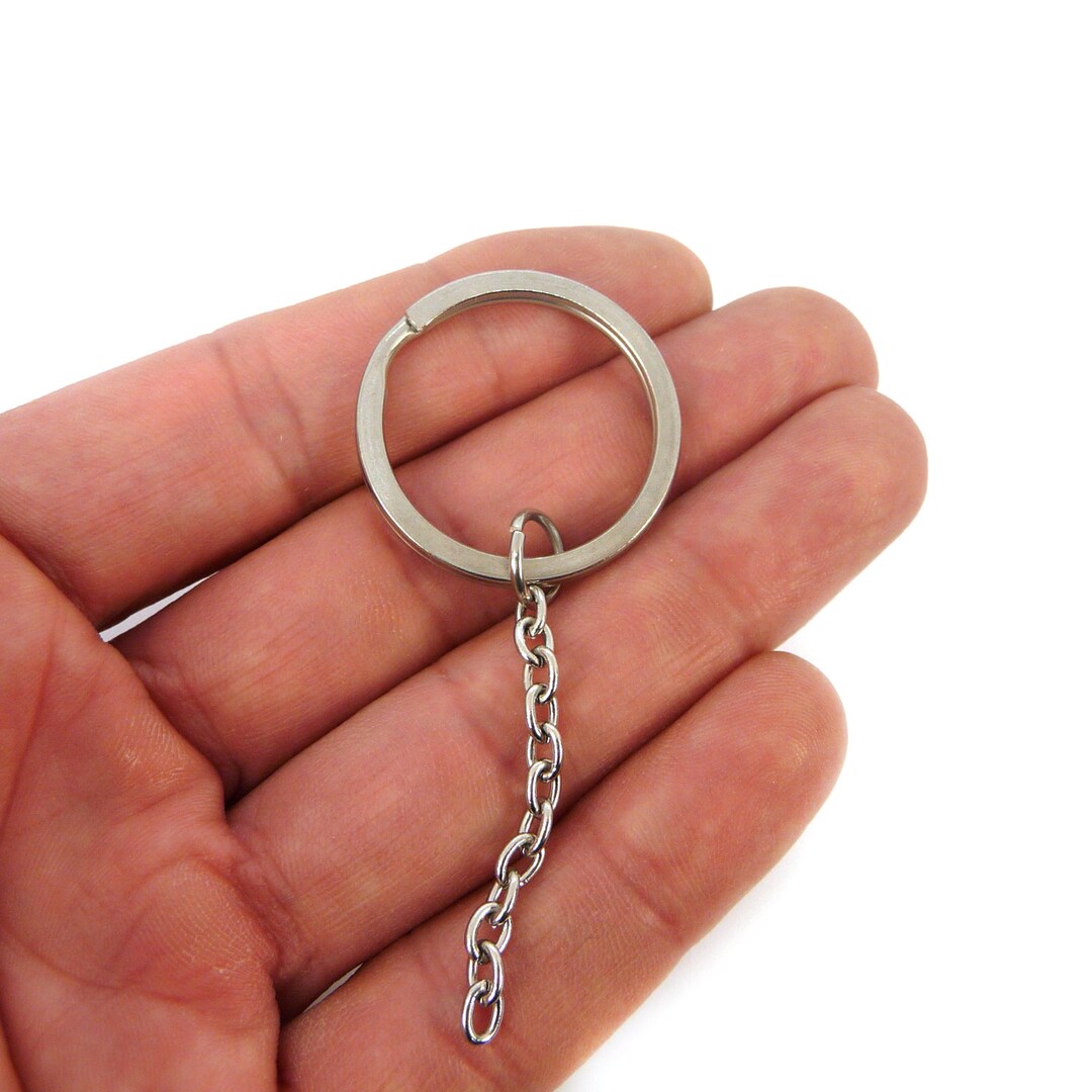 20mm Stainless Steel Split Key Rings Keychain Clasp Findings - Etsy