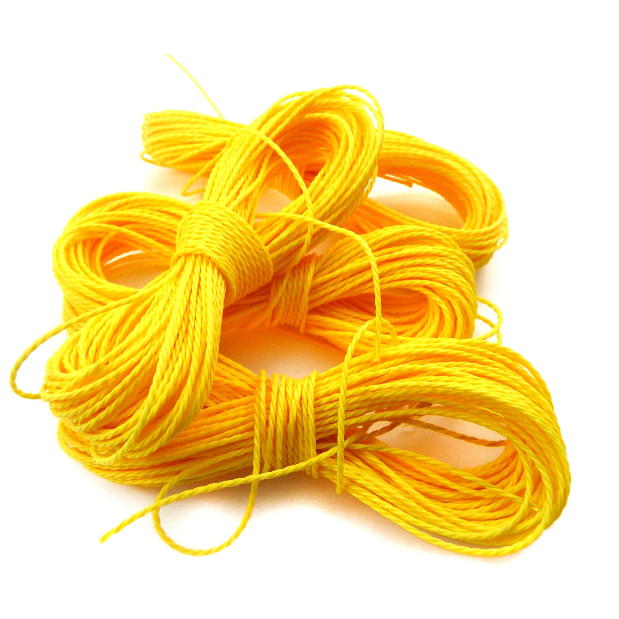 1mm geel polyester gewaxt koord PWC9 | Etsy