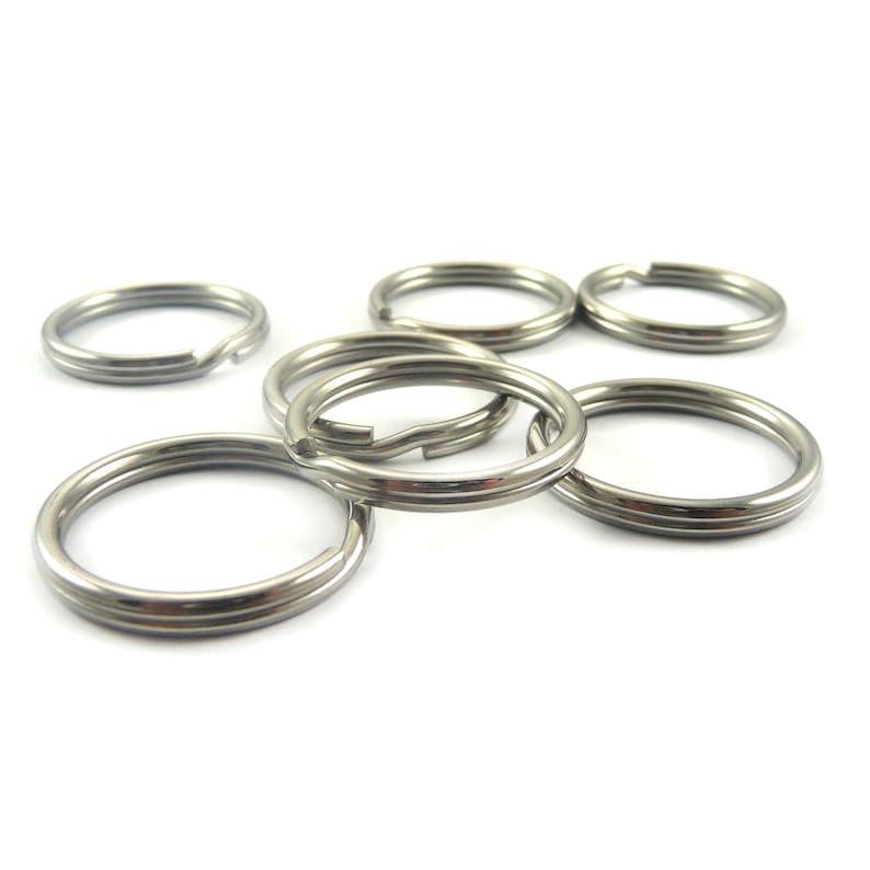 50 X 30mm Double Split Rings Key Rings 304 Stainless Steel Etsy
