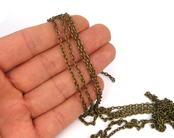 Bronze Cable Chain | Etsy
