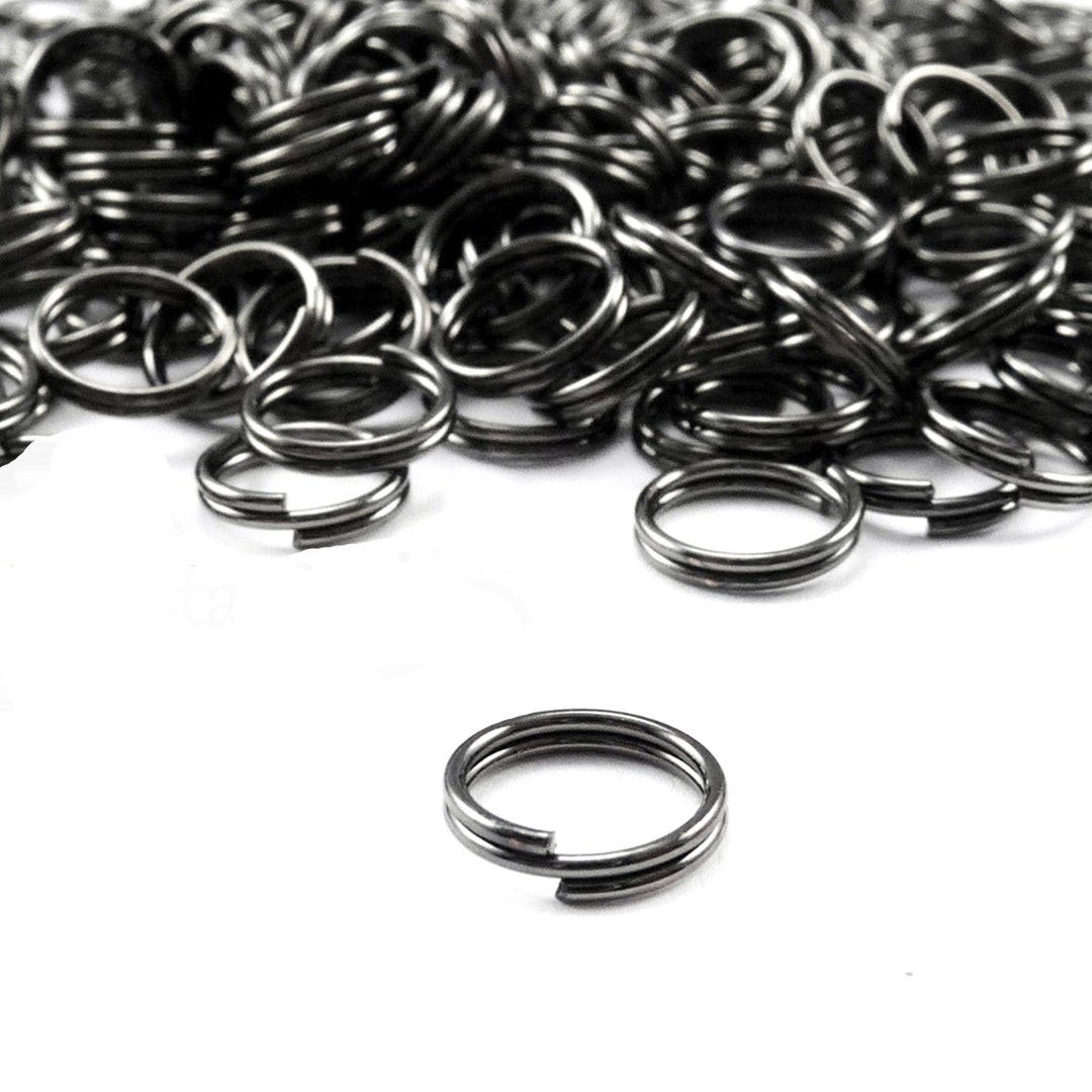 Gunmetal Double Split Jump Rings 4 5 6 7 8 10mm DSJ04 - Etsy