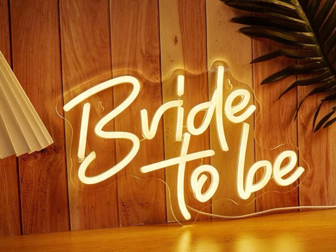 Custom Bridal Shower Neon Sign, Personalized Neon Sign, Bridal Shower ...