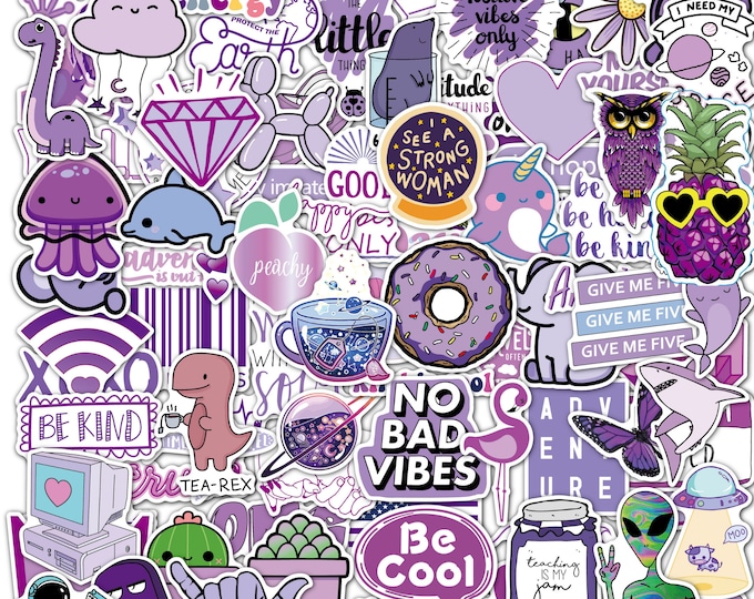 100 Cute Sticker Pack for Water Bottles Stickers for Teens and - Etsy