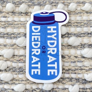 Blue Hydrate Or Diedrate Vinyl Sticker Best Friend Gift | Etsy