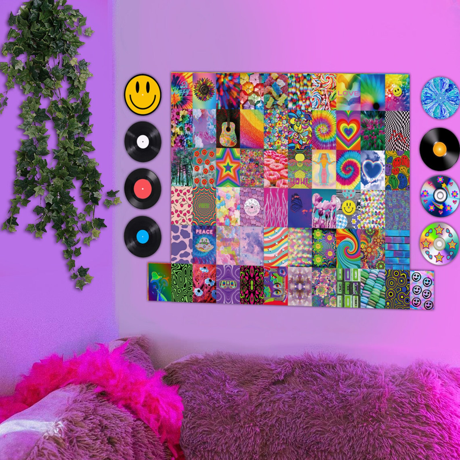 70 PRINTED Indie Wall Collage Kit Collage Kit 4x6 | Etsy