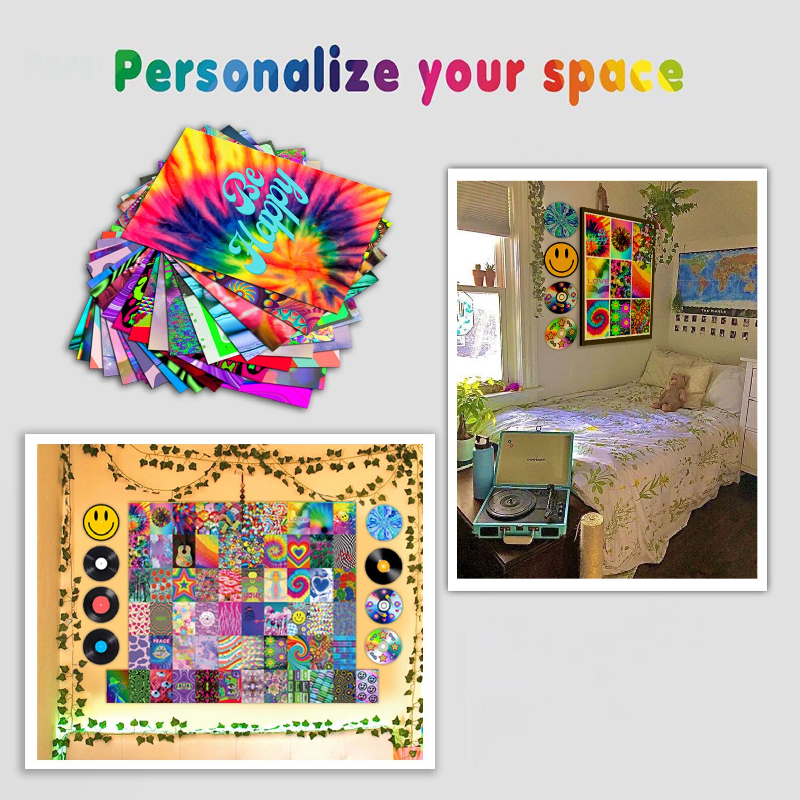 70 PRINTED Indie Wall Collage Kit Collage Kit, 4x6" Aesthetic Indie ...