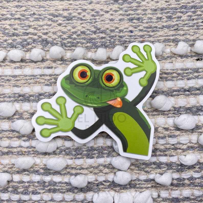 Green Frogs Vinyl Sticker Best Friend Gift Laptop Decals - Etsy