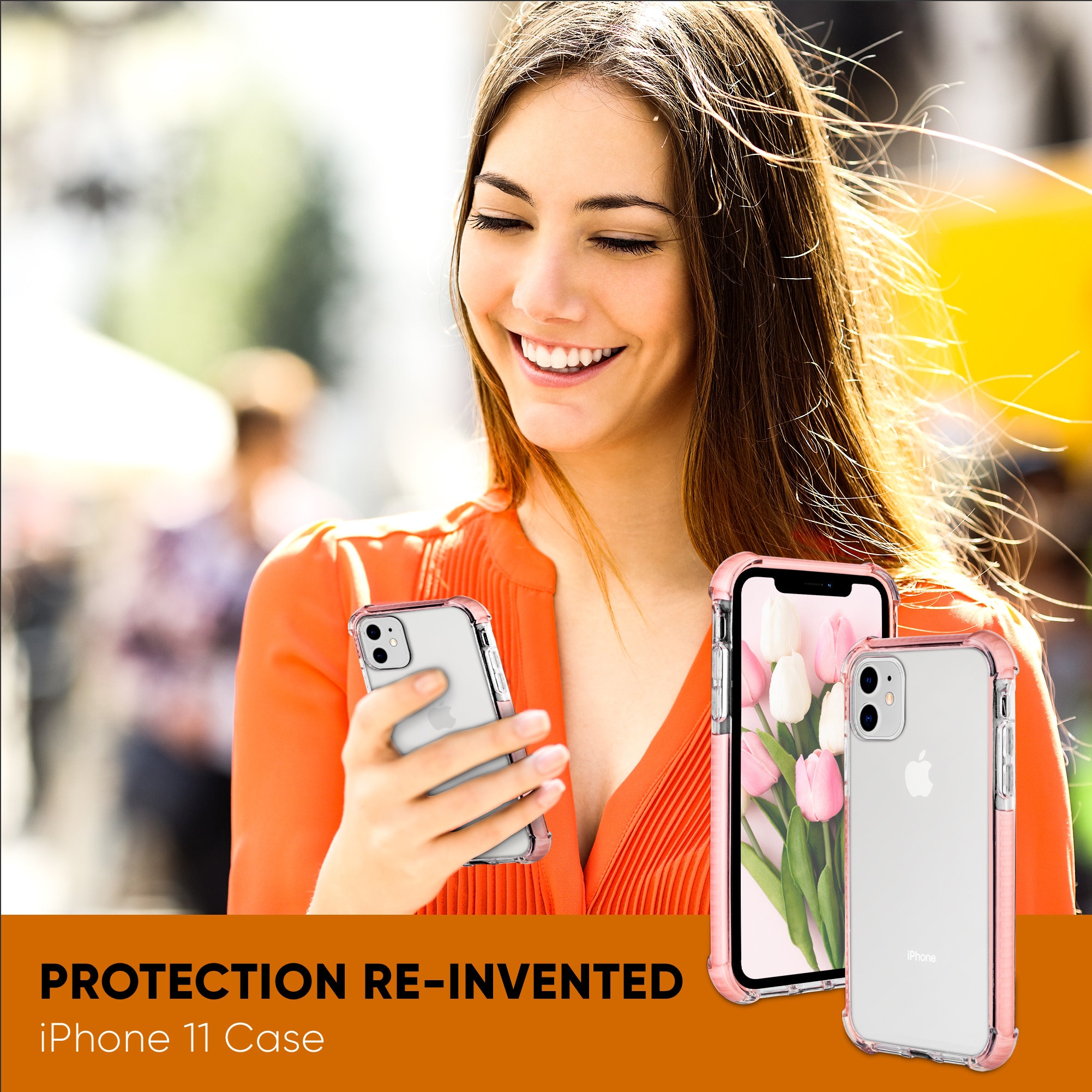 Pink Iphone 11 Case Crystal Clear and Pink Case Extra - Etsy