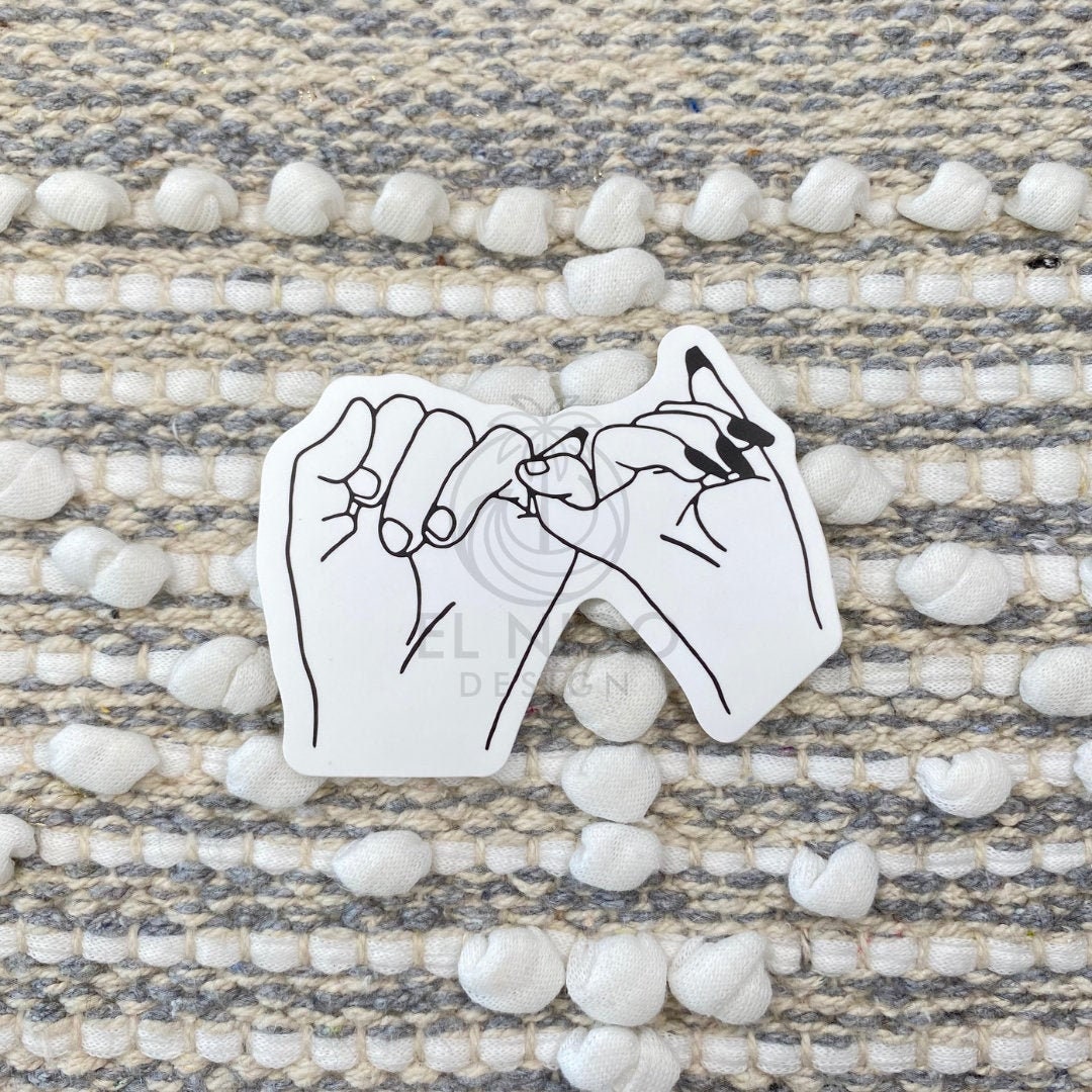 Black BFF Hands Vinyl Sticker Best Friend Gift Laptop - Etsy