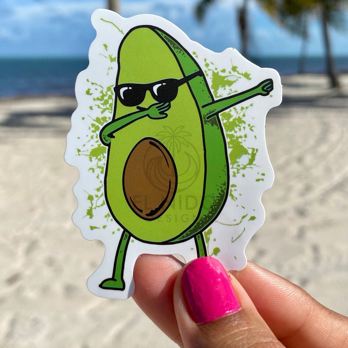 Avocado DAB Vinyl Sticker Best Friend Gift Laptop Decals | Etsy