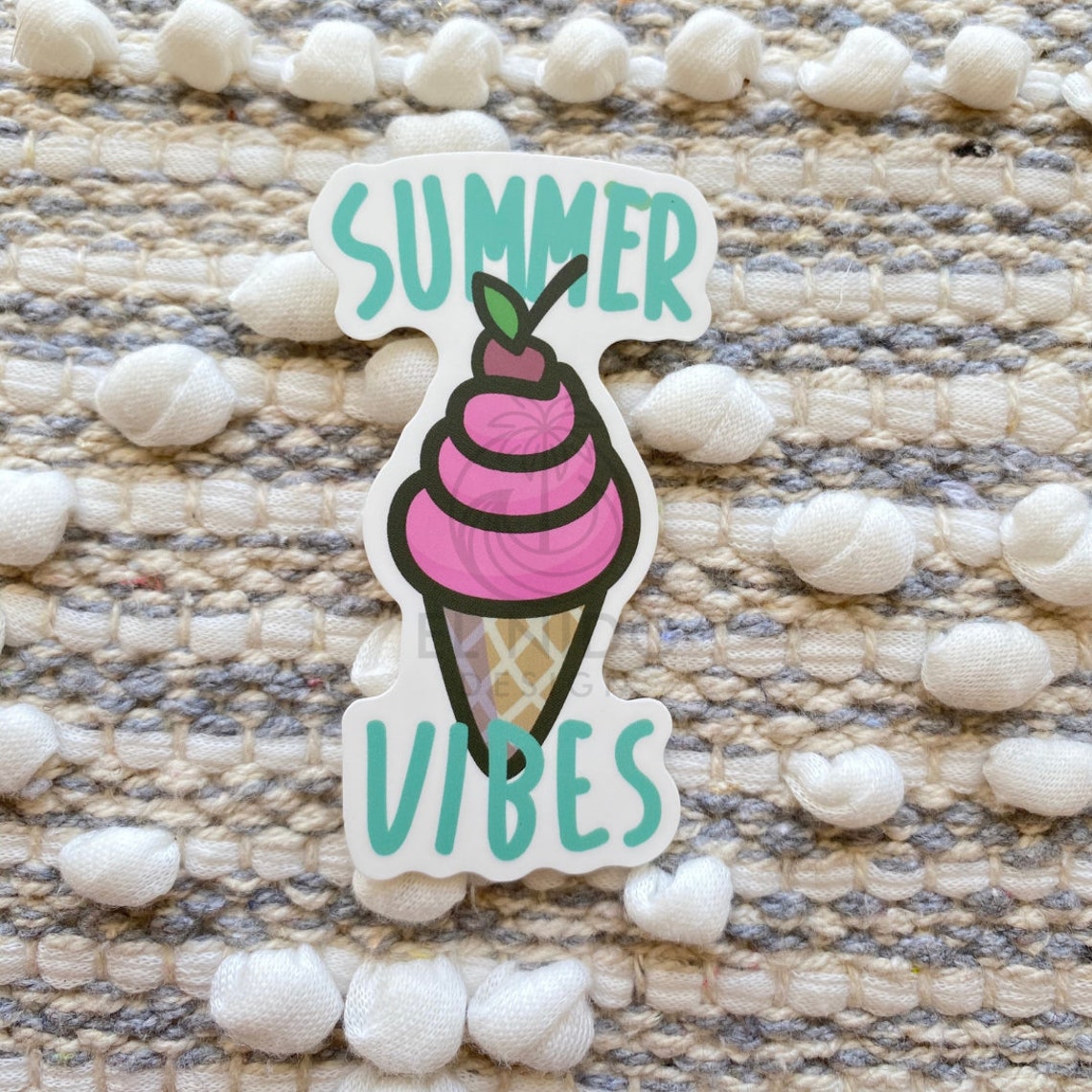 Ice Cream Summer Vibes Vinyl Sticker Best Friend Gift Laptop - Etsy