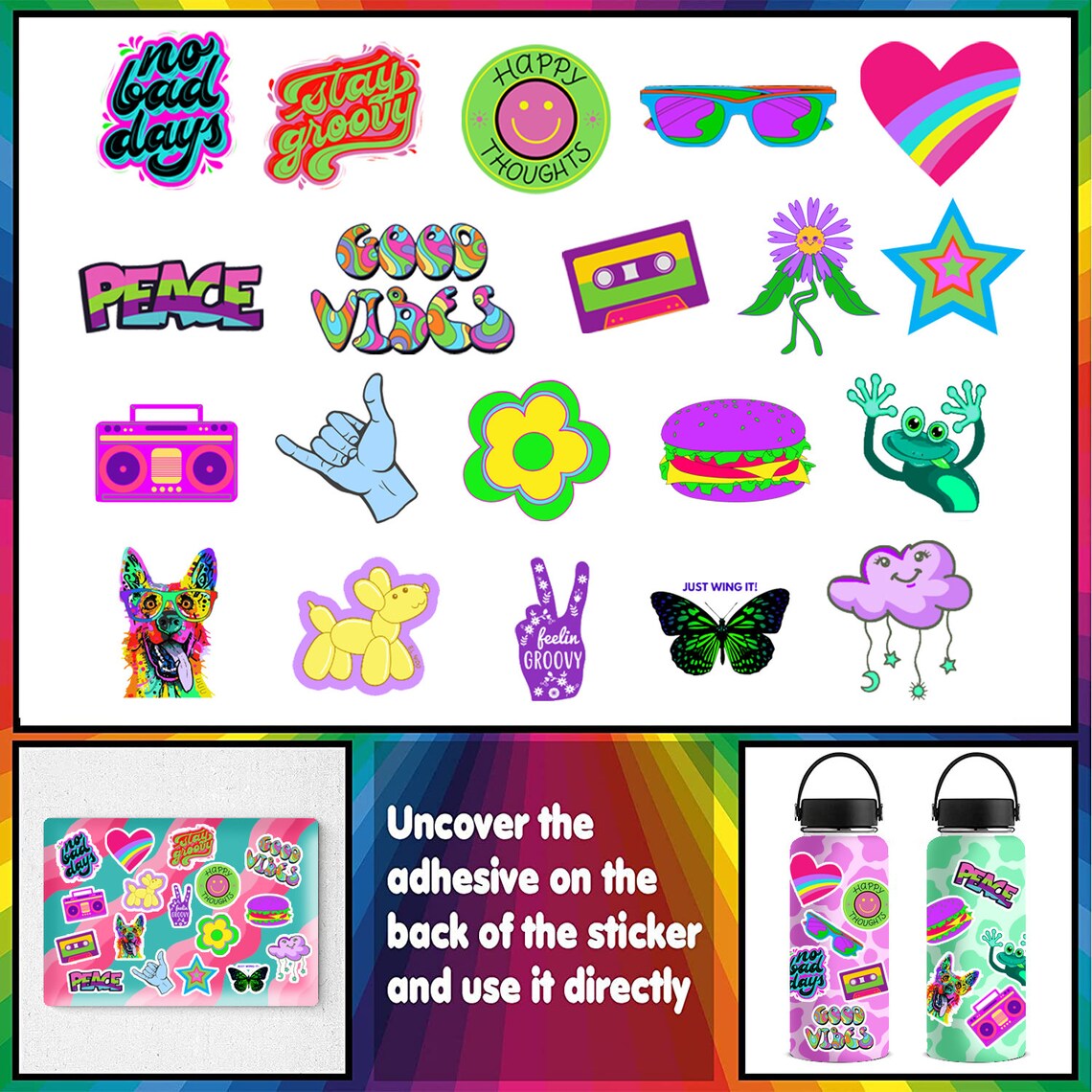 70 PRINTED Indie Wall Collage Kit Collage Kit 4x6 | Etsy