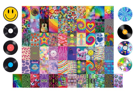 70 PRINTED Indie Wall Collage Kit Collage Kit 4x6 | Etsy