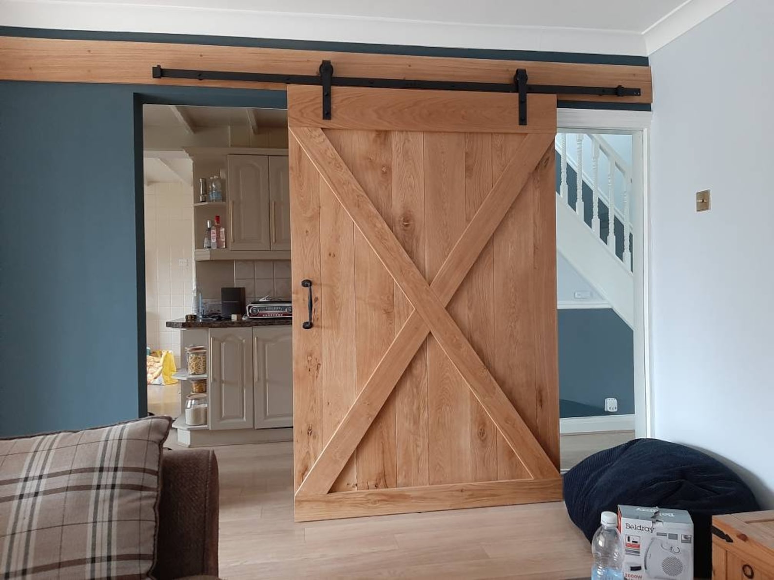 Sliding Oak Barn Door. 1000mm Wide - Etsy