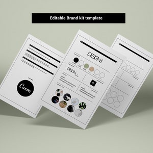 Printable Branding Kit / Branding Kit Template / Business Spread Sheet ...