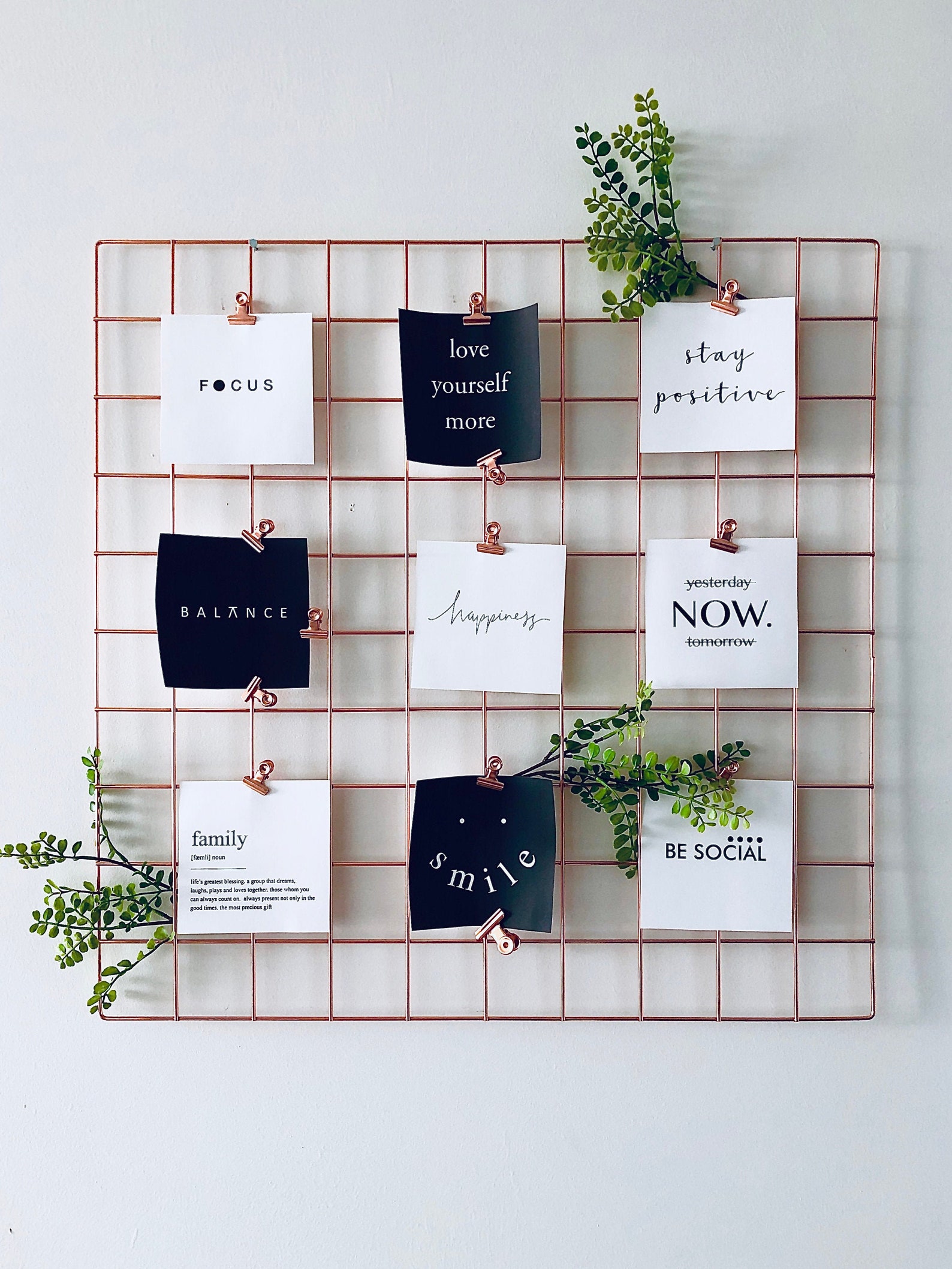 Quote Board Set of 9 Cards Printable at Home - Etsy