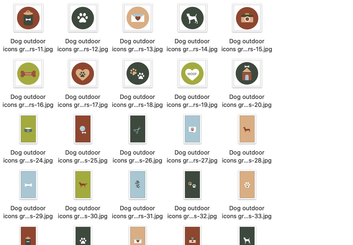 Dog Instagram Story Highlight Outdoor Cover Icons Dog Icons Bundle ...