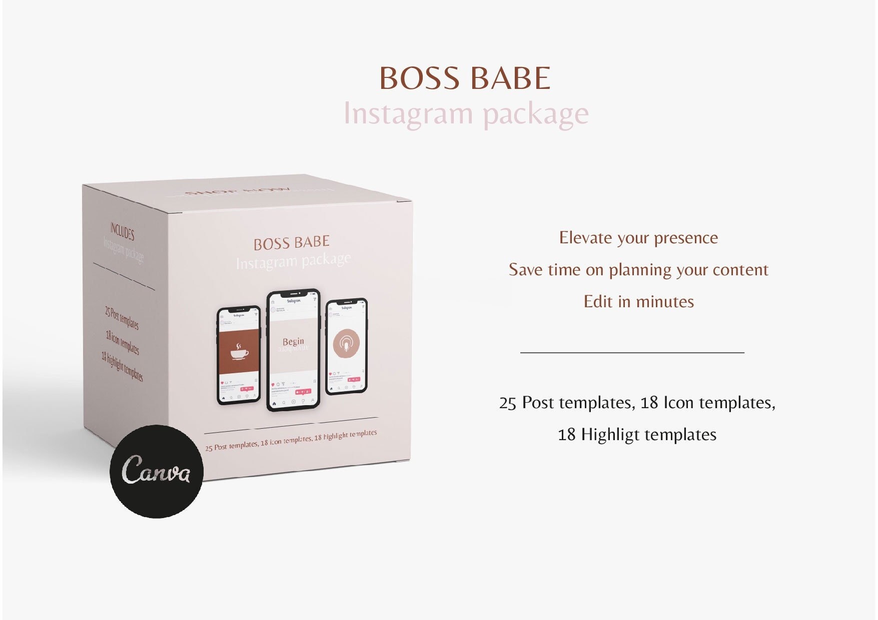 Boss Babe Instagram Bundle - Instagram Highlights, Instagram Icons ...