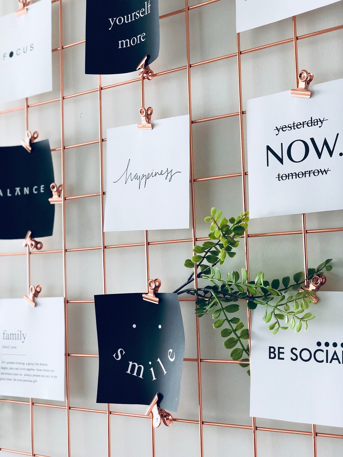 Quote Board Set of 9 Cards Printable at Home - Etsy