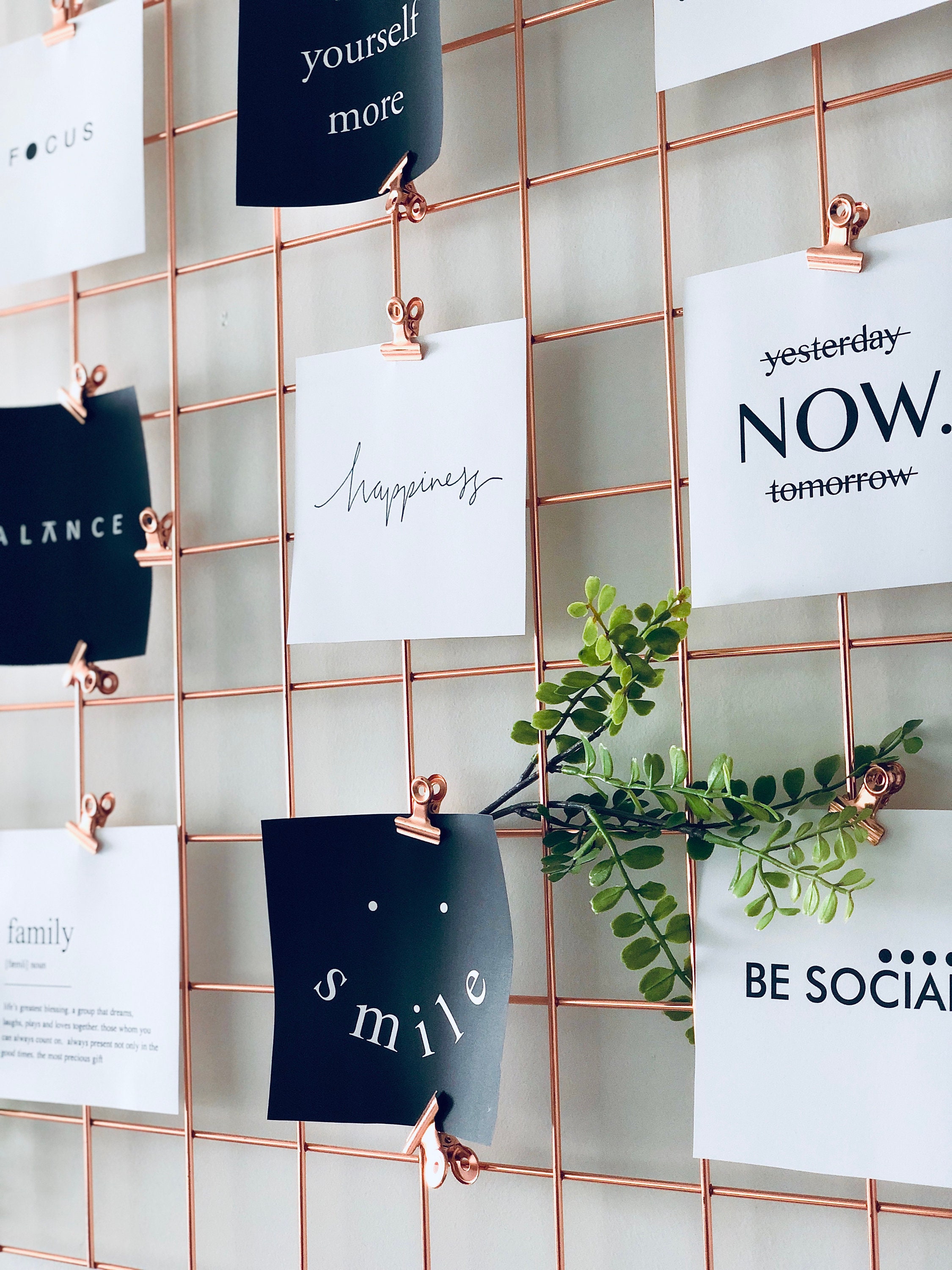 Quote Board Set of 9 Cards Printable at Home - Etsy