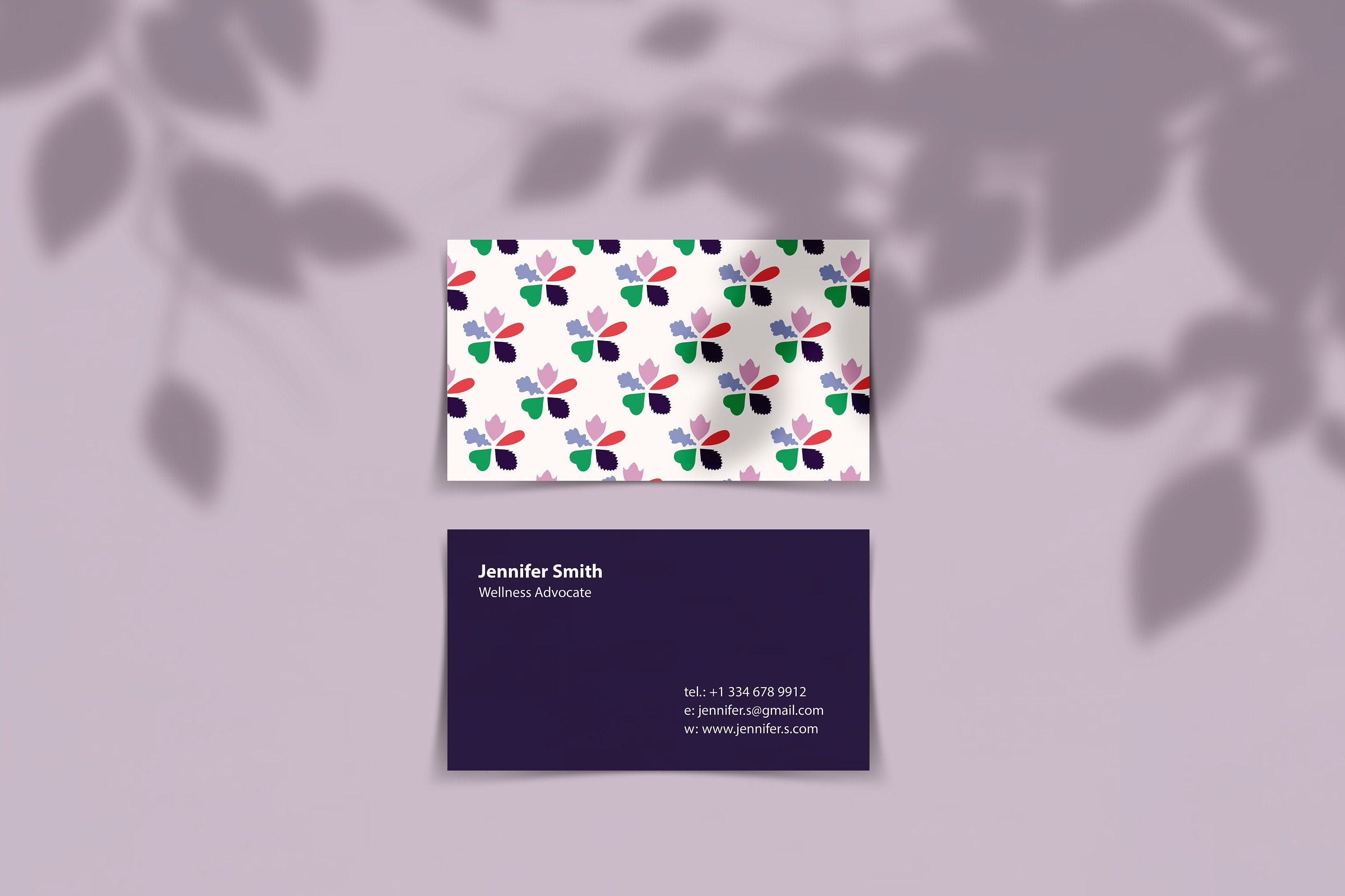 Women Business Card Template / Flower Business Cards Printable / Small ...