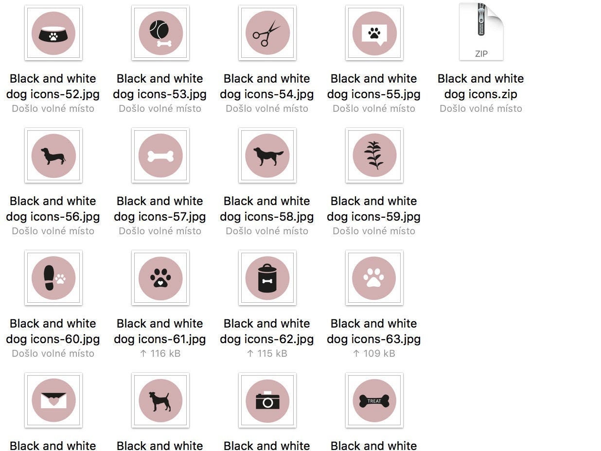 Dog Breed Instagram Story Highlight Cover Icons - Dog Icons Bundle ...