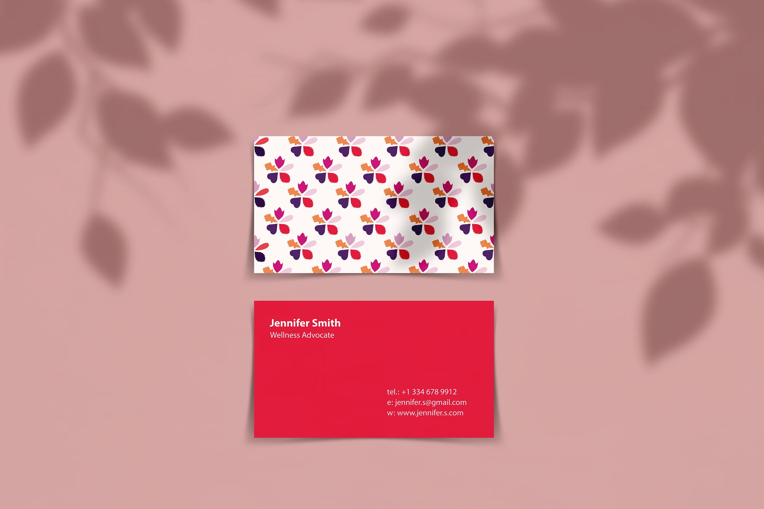 Women Business Card Template / Flower Business Cards Printable / Small ...