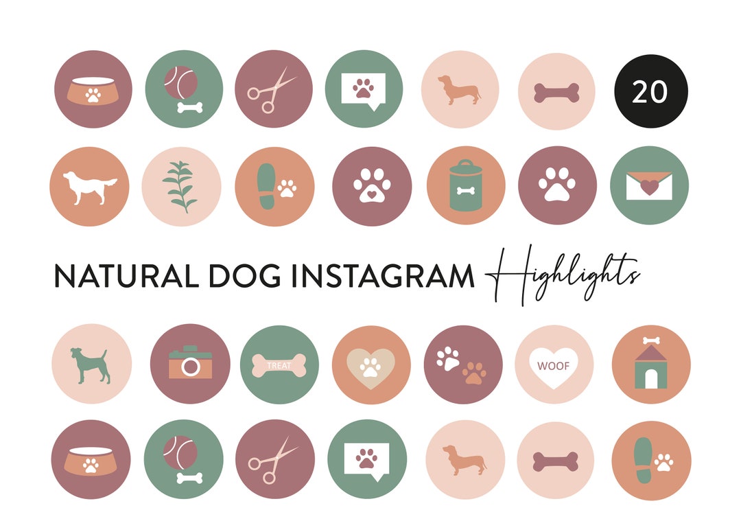 Dog Instagram Story Highlight Outdoor Cover Icons - Dog Icons Bundle ...