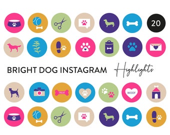 Dog Instagram Story Highlight Outdoor Cover Icons Dog Icons Bundle ...