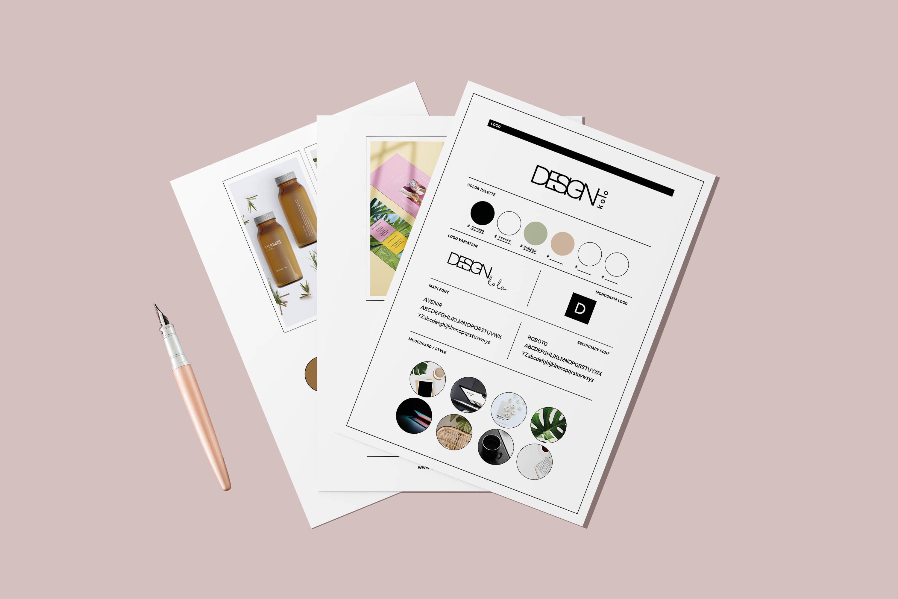 Printable Branding Kit / Branding Kit Template / Business Spread Sheet ...