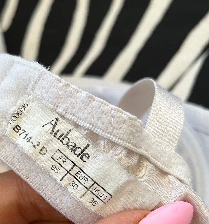 AUBADE Vintage Bra Black Lace Cherry Bras French Lingerie Romantic ...