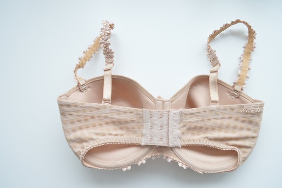 MARIE JO vintage beige daisy bra eu 70e, fr 85e, uk 3… - Gem