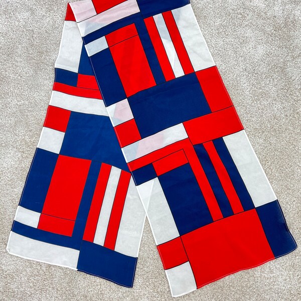 Red White Blue Scarf - Etsy