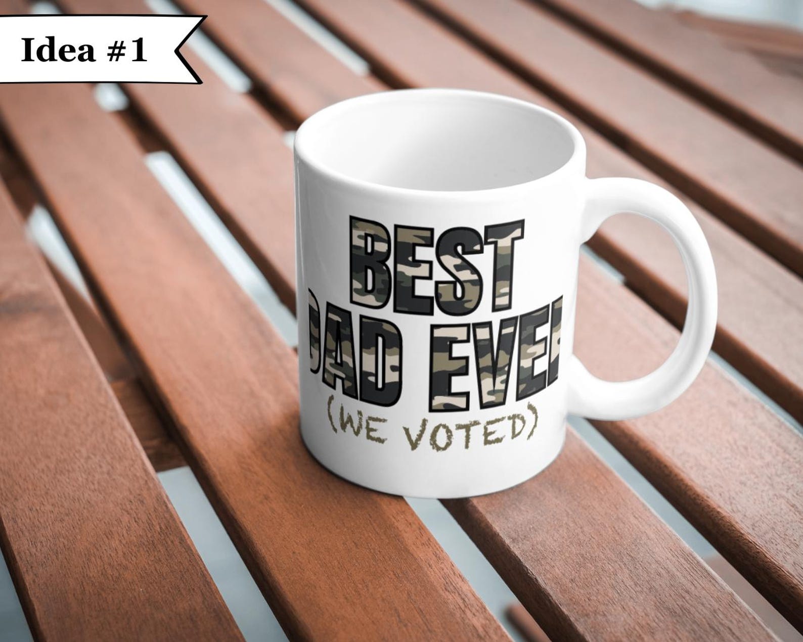 Best Dad Ever Printable - Father's Day Digital Download - Camouflage ...