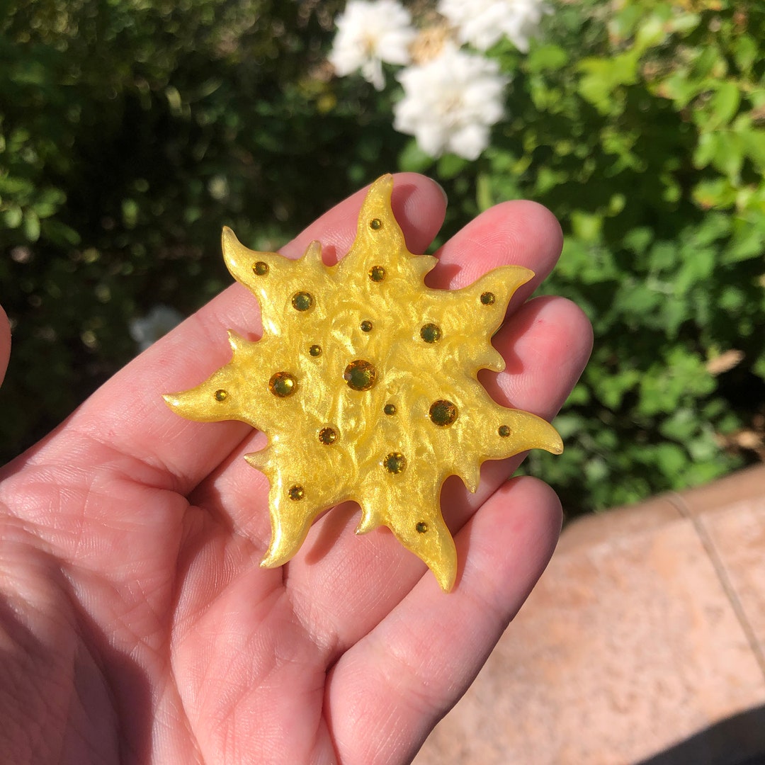 Rapunzel Tangled Sun Brooch/pin . Disney Inspired Brooch/pin . Genuine ...