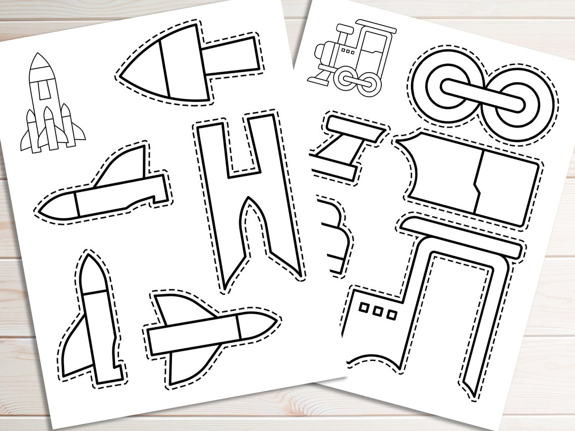 Scissor Cutting Printable Activity Cut and Paste Worksheets | Etsy Canada