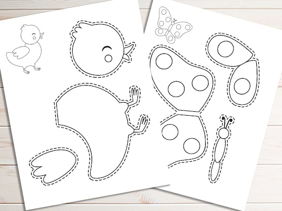 Hojas De Trabajo Imprimibles Para Cortar Y Pegar