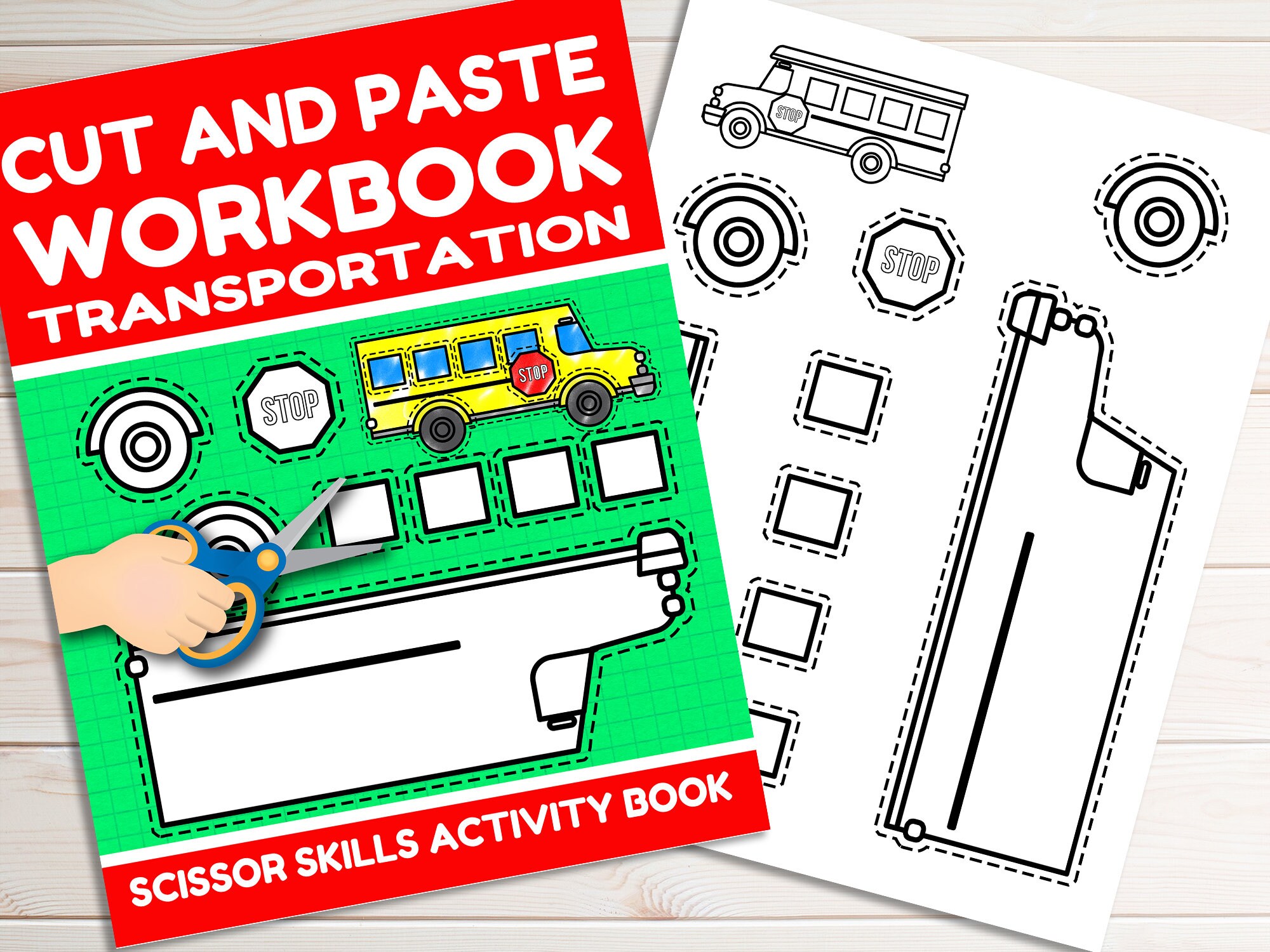 Scissor Cutting Printable Activity Cut and Paste Worksheets ...